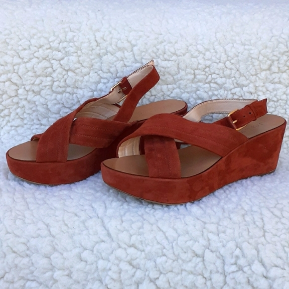 J. Crew | Shoes | J Crew Womens Sandals In Rust | Poshmark